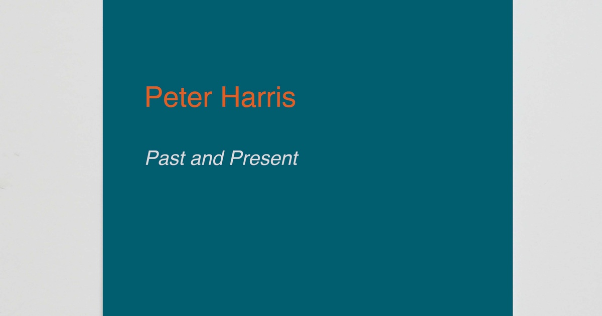 PETER HARRIS | September 14 - October 12, 2024 | Mira Godard